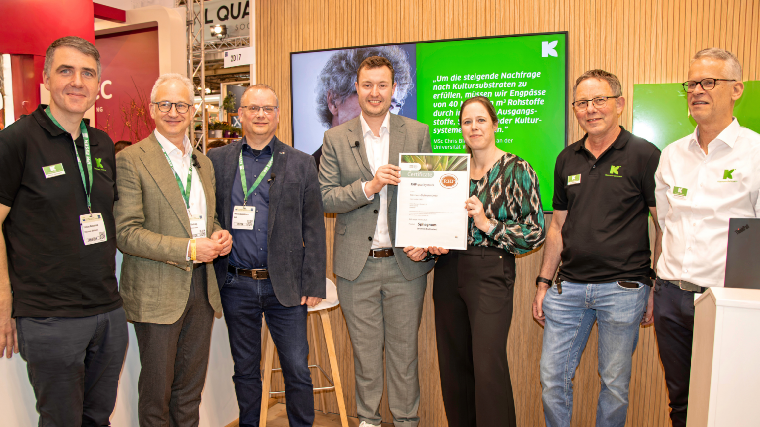 RHP certificate for Sphaxx - Klasmann-Deilmann